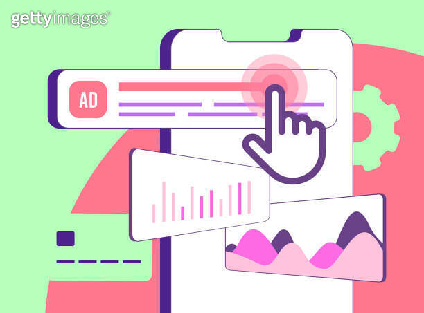 Digital PPC dashboard shows campaign performance through graphs and ...
