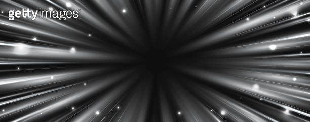 Radial speed rays, light neon flow, zoom in motion effect, silver glow ...