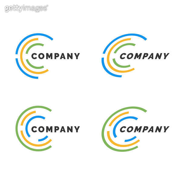 Circle icon template. Circular symbol design. 이미지 (1997083521) - 게티이미지뱅크