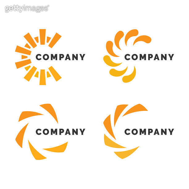 Circle icon template. Circular symbol design. 이미지 (1997083530) - 게티이미지뱅크