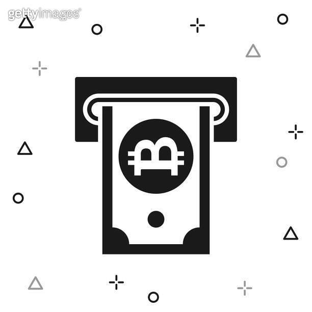 Bitcoin withdrawal. Icon on white background 이미지 (2158059435) - 게티이미지뱅크