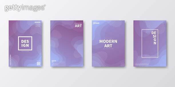 Brochure template layout, Purple cover design, business annual report ...