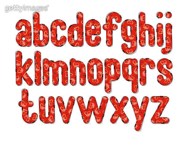 Versatile Collection of Ruby Red Alphabet Letters for Various Uses ...