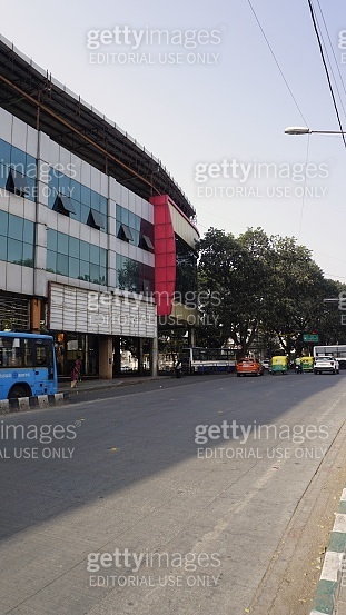 Exterior View of Jayanagar 4th Block BMTC Bus Station building with ...