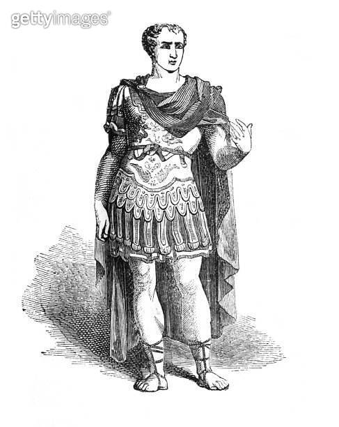 Julius Caesar. the first Druid Julius Caesar. the first leader. hand ...