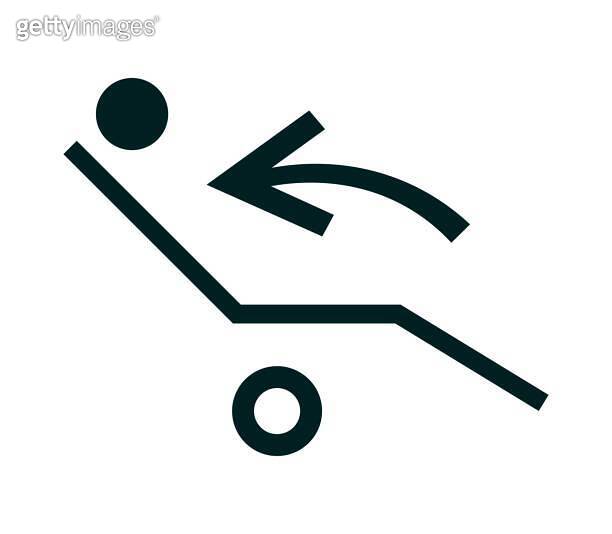 Dental patient chair, tilt backward position symbol 이미지 (2148743521 ...