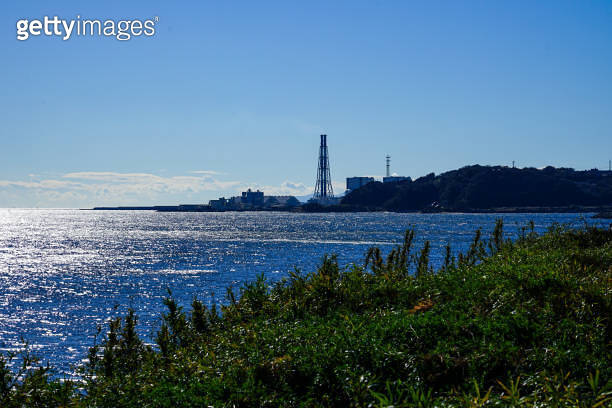 Tokyo Bay Uraga Channel seen from Kannonzaki Park (Yokosuka City ...