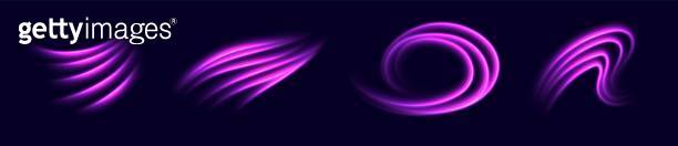 Pink speed lines, light in motion, glowing light trails. Bright motion ...