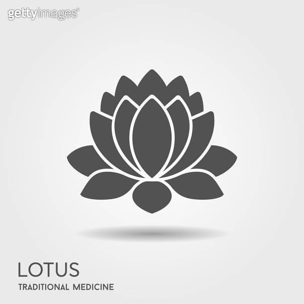 Lotus flower. Flat vector illustration for packaging, corporate ...