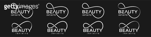 beauty Infinity logo design, wordmark beauty with Infinity icon ...