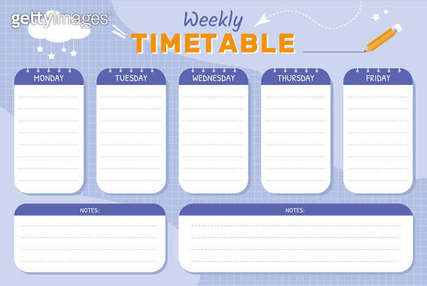 School timetable template for boys. school planner 이미지 (2163941745 ...