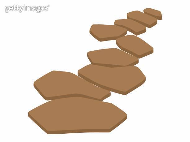 Stone Path Background. Stone Path Texture Background Illustration. Rock ...