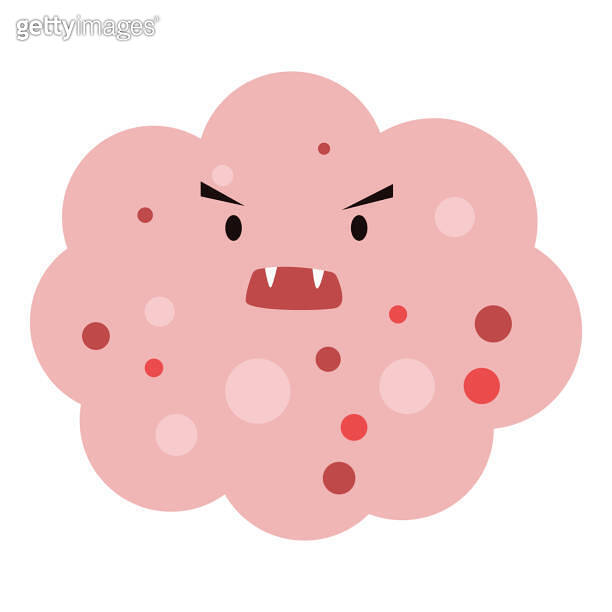cancer cell cartoon character 이미지 (2165862840) - 게티이미지뱅크