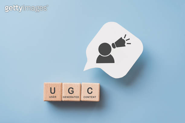 For user-generated content concept.(UGC) Online marketing. Customer ...