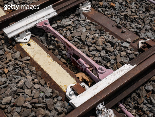 train track mechanism to change the train's destination path 이미지 ...