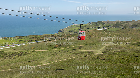 The Llandudno Cable Car is an attraction which runs for over a mile ...