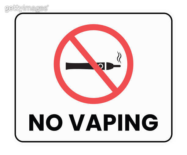 No Vaping. No Vaping Sign, Sticker, Label, Icon, Warning, Sticker ...