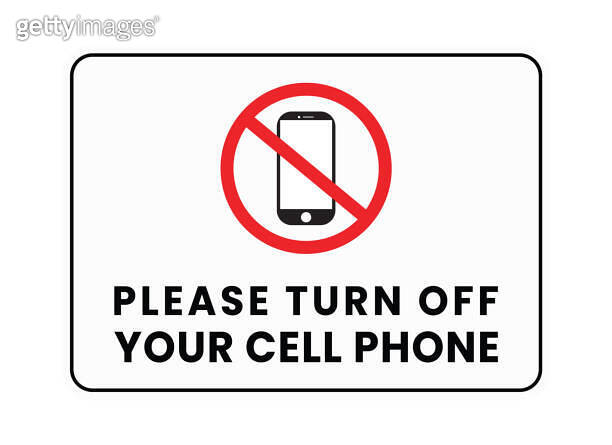 Please Turn Off Your Cell Phone Sign, Icon, Label, Sticker, Poster ...