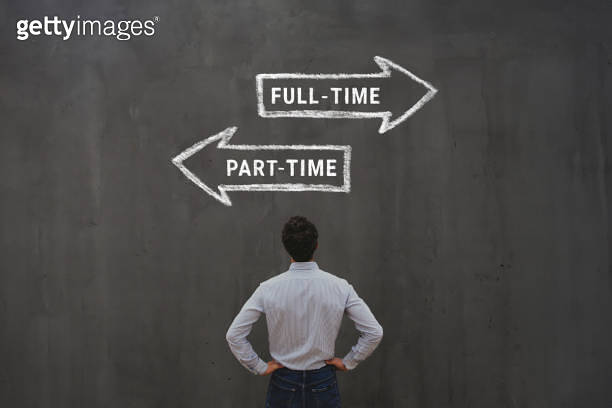 Part-time vs full-time job, full time working hours choice 이미지 ...
