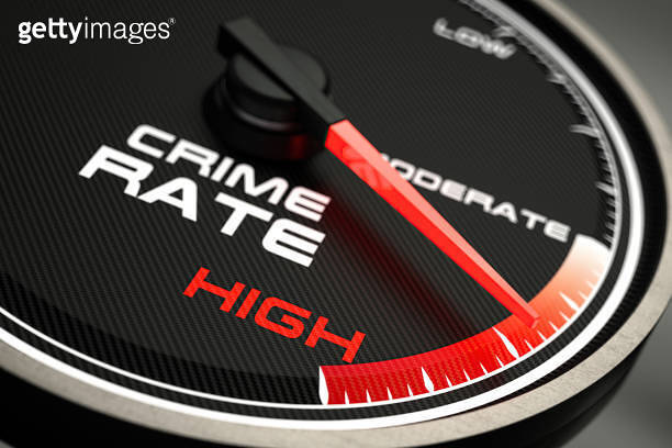Crime Rate Meter 이미지 (2161973130) - 게티이미지뱅크