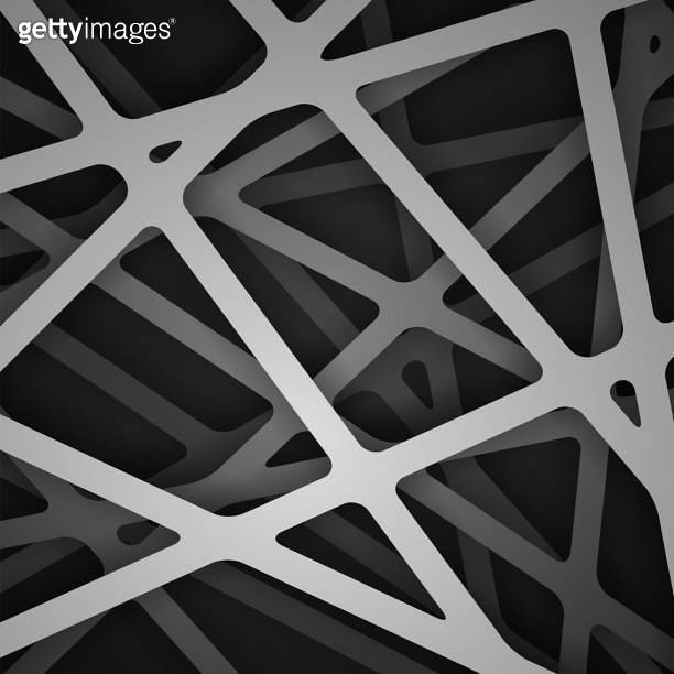 Abstract vector background of lines, black bionic wallpaper, many ...