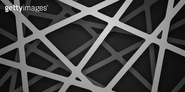 Abstract vector background of lines, black bionic wallpaper, many ...