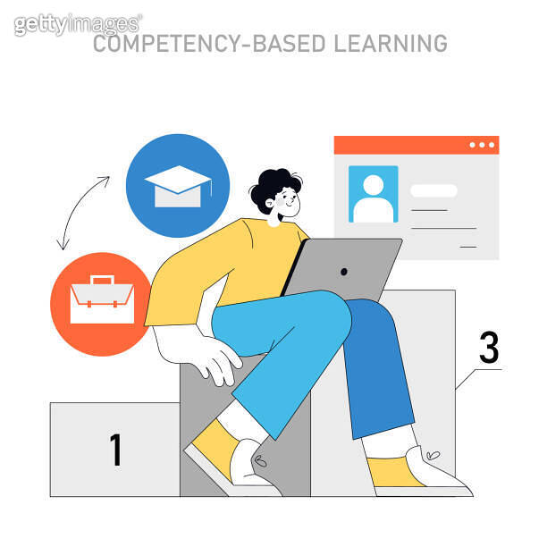 Competency-Based Learning concept. Vector illustration. 이미지 (2155887855 ...