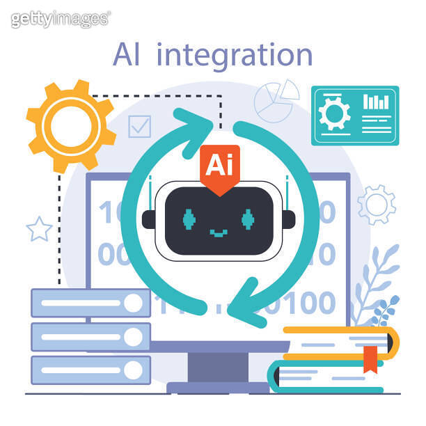 Ai integration. Artificial intelligence and human synergy. Neural network (2137878581) - 게티이미지뱅크