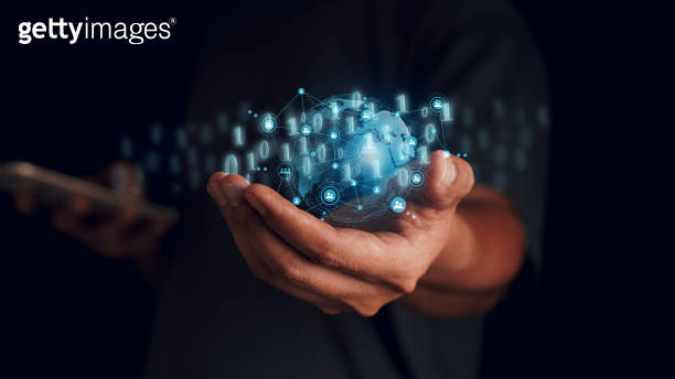 Digital Technology 0101 Internet Network Connection Number Big Data ...