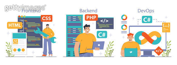 Software Development Set Coding Back End And Front End Engineering 이미지 2159761743 게티이미지뱅크 5466
