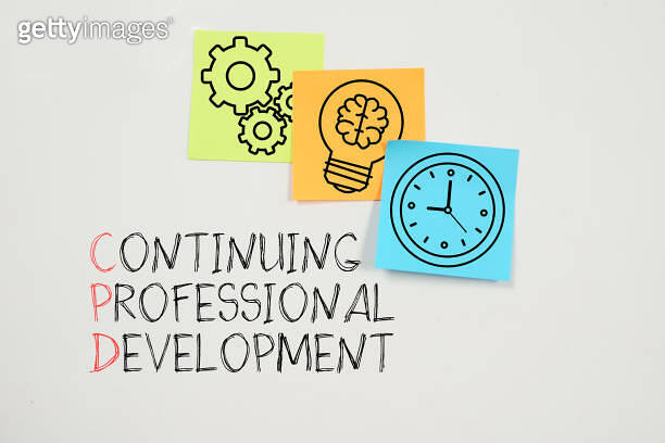 CPD Continuing professional development is shown using the text ...