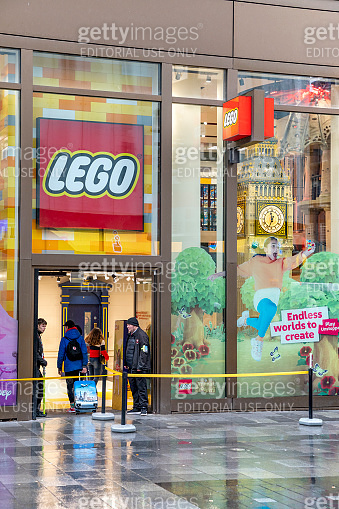 The LEGO Store, Leicester Square, London. The LEGO Group is a Danish ...