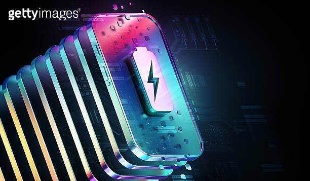 Modern battery elements concept showcasing Li-ion battery in Modern ...
