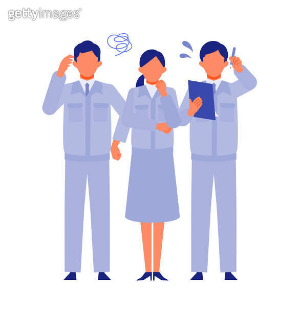Concept for Problem Solving. work uniforms people cartoon character ...
