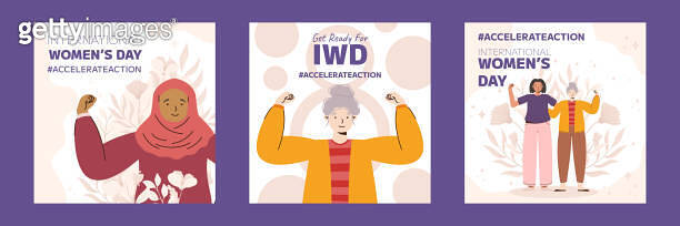 IWD 2025 Illustrated Women Celebrating International Women's Day ...
