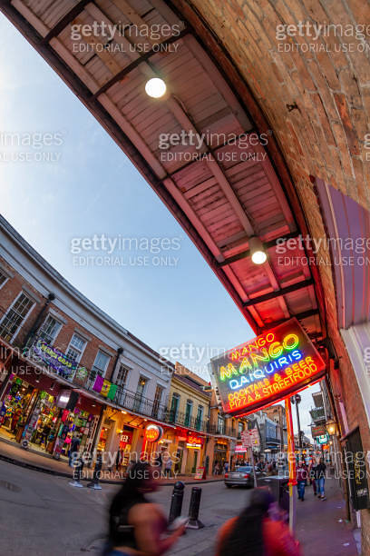 New Orleans, Louisiana in Mardi Gras Carnival Celebrations. Neon sign ...