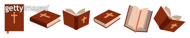 Holy Bible, Christianity Book Vector Set (2196660592) 일러스트, 무료 일러스트 ...