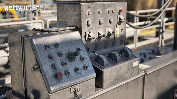 Oil Field Control Room - Sea Oil Drill Control Room - Sea Oil Refinery ...