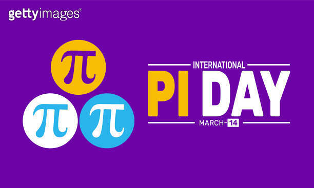 National Pi Day is Celebrated in March 14. This holiday-themed design ...