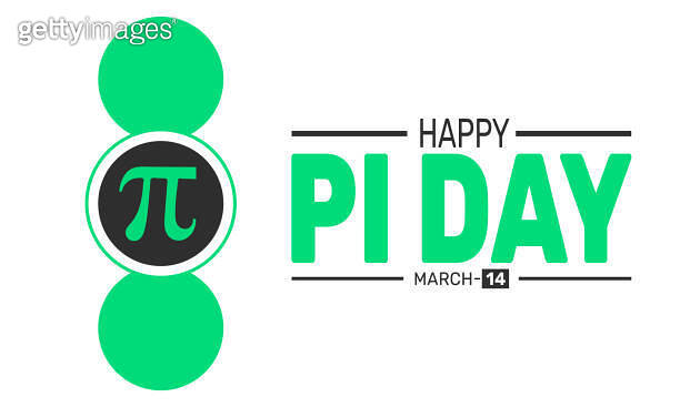 National Pi Day is Celebrated in March 14. This holiday-themed design ...
