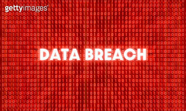 Data Breach, warning sign. (2203205766) 일러스트, 무료 일러스트 - 게티이미지뱅크